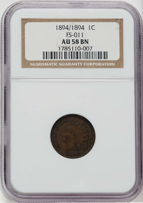 1894/1894 1C FS-301 BN Indian Cent NGC AU58 - LCR Coin