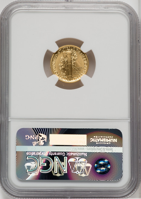 2016-W 10C Mercury Dime Tenth-Ounce Gold 100th Anniversary Modern ...