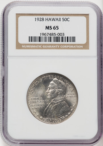 1928 50C Hawaiian Commemorative Silver NGC MS65 (506235008) - LCR Coin