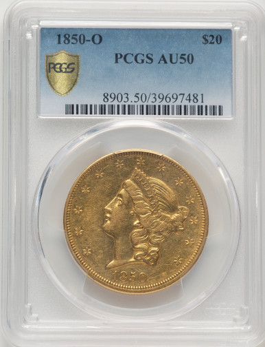 1850-O $20 Liberty Double Eagle PCGS AU50 (776660016) - LCR Coin