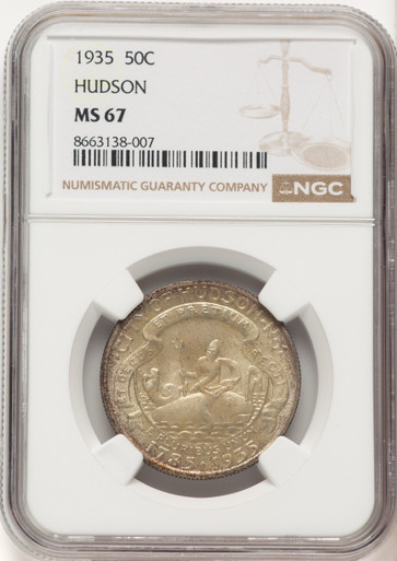 1935 50C Hudson Commemorative Silver NGC MS67 (780178003) - LCR Coin