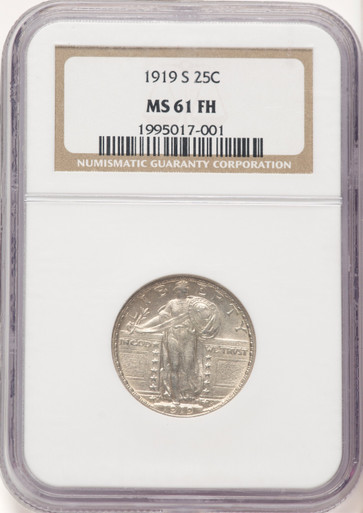 1919-S 25C FH Standing Liberty Quarter NGC MS61 - LCR Coin