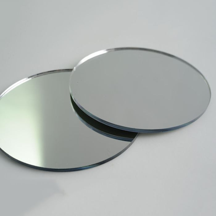 40 Laser Cut SILVER Mirror Acrylic Blank Round Discs Smooth Edge ...