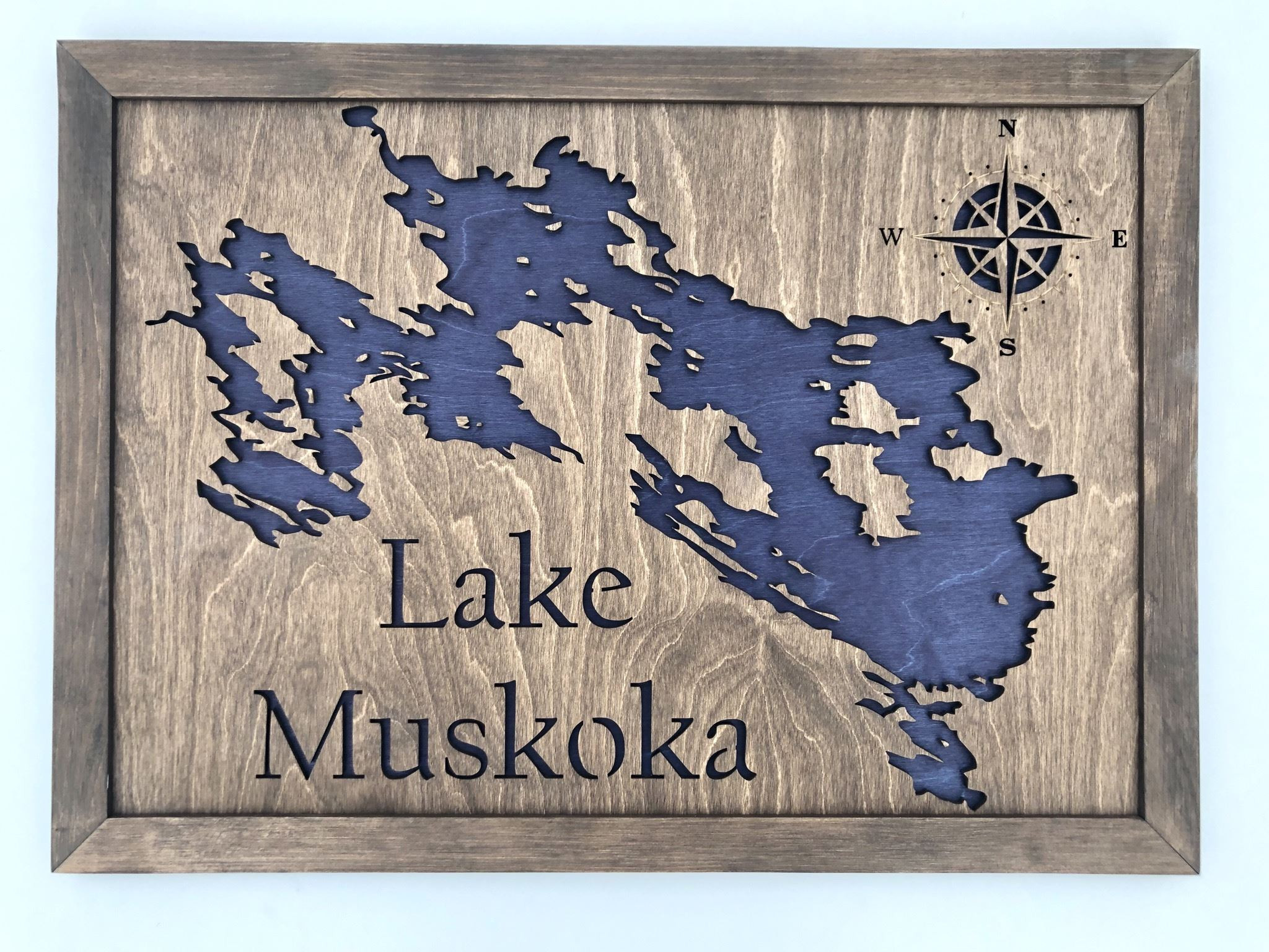 More Lake Maps of Ontario: 3D Custom Made Laser Cut and Engraved Wall ...