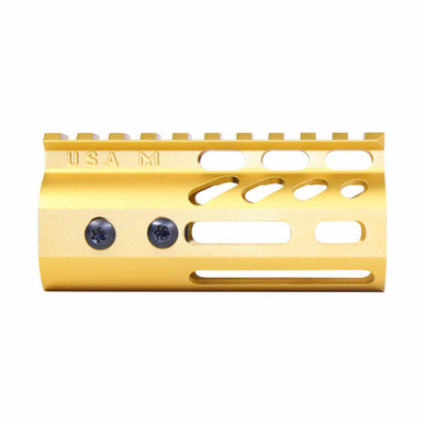 Guntec USA GT-4MLK-GOLD 4" Ultra Lightweight Anodized Gold M-LOK ...