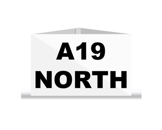 Warehouse Hanging Zone Marker Signs - Triangle Sign