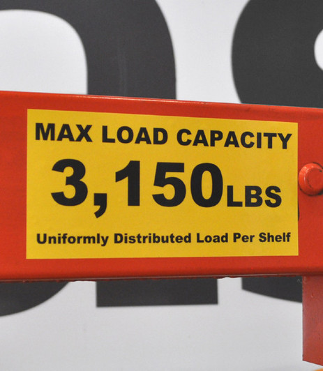 Rack Load Signs, Loading Labels and Safety Placards