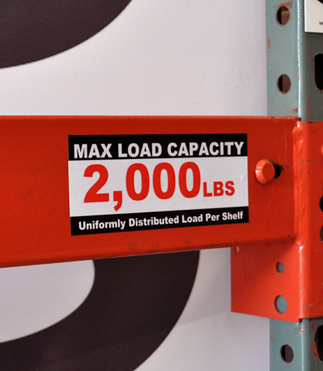2 5x6 Inch Adhesive Load Labels 2 5x6 Inch Adhesive Load Labels