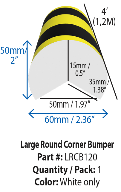 Foam Bumper Circle Corner Pad