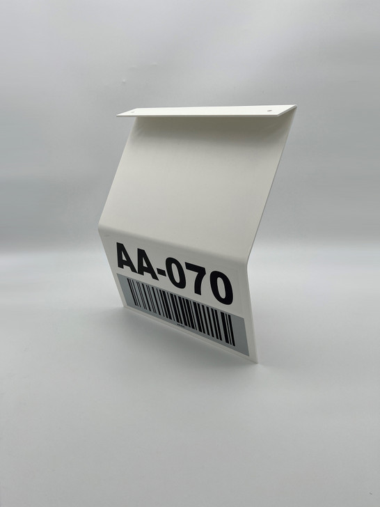 Warehouse Bar Code Signs - Double-Sided Angled