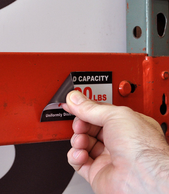 2x4 Magnetic Load Capacity Label - T1 Design