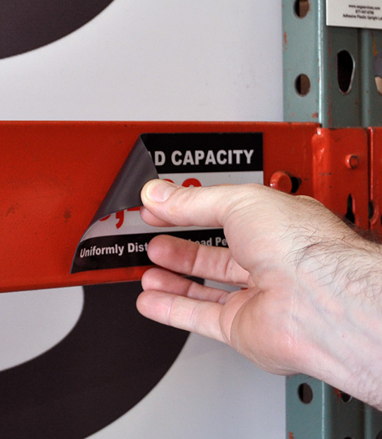 Custom Maximum Load Capacity Label