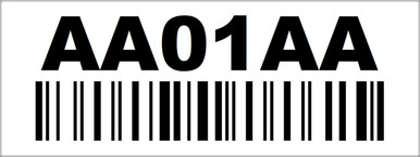 Cold Storage Rack Location Label - 1.5" x 4"
