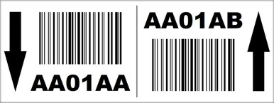Multi-Level Cold Storage Barcode Labels - 3" x 8"