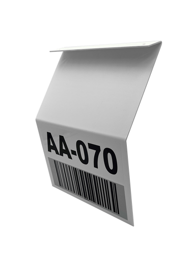 Warehouse Bar Code Signs - Double-Sided Angled