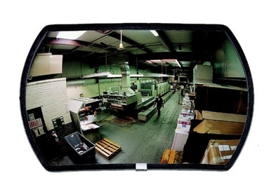 Rectangular Convex Indoor Safety Mirror