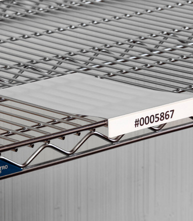 Movable Shelf Label Holder for Metal and Wire Shelving