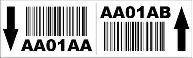 Multi-level Laminated Location Label - 3" x 10"