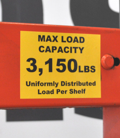 3x4 Load Capacity Label - T3 Design