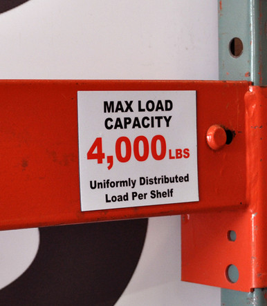3x4 Magnetic Load Capacity Label - T4 Design
