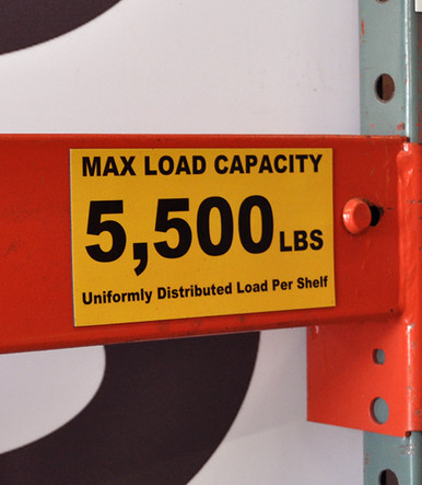3x6 Magnetic Load Capacity Label - T3 Design
