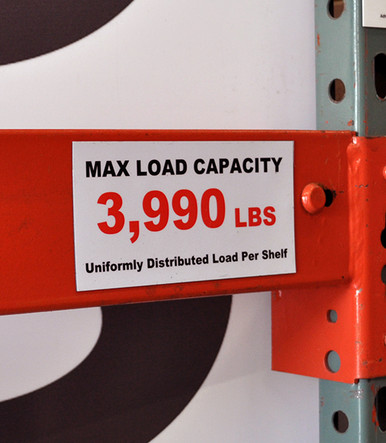 3x6 Magnetic Load Capacity Label - T4 Design