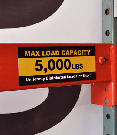 3x8 Magnetic Load Capacity Label - T2 Design