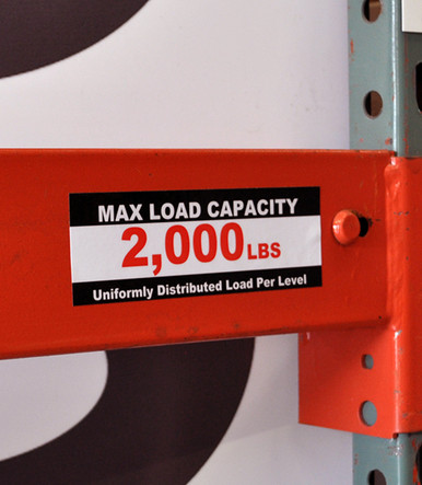2x6 Load Capacity Label - T1 Design