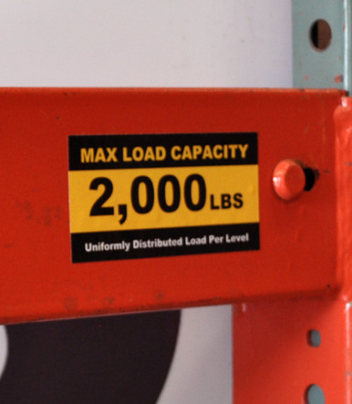2x4 Load Capacity Label - T2 Design