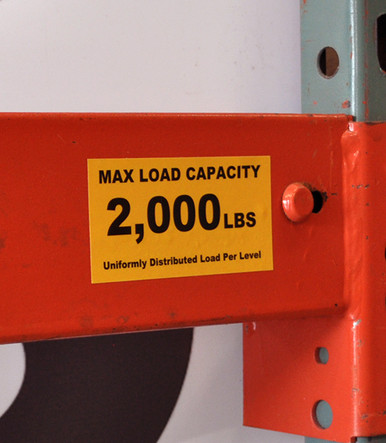 2x4 Load Capacity Label - T3 Design