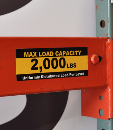 2x6 Load Capacity Label - T2 Design