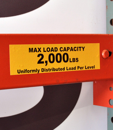 2x8 Load Capacity Label - T3 Design