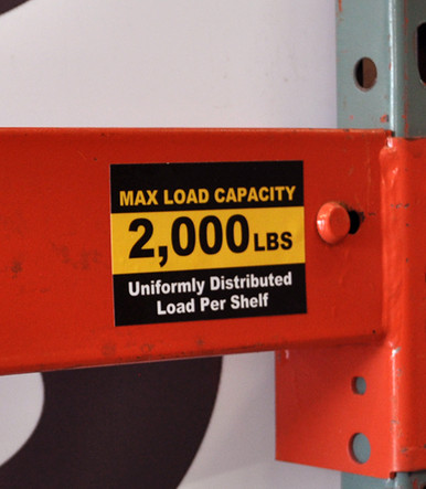 2.5x4 Load Capacity Label - T2 Design