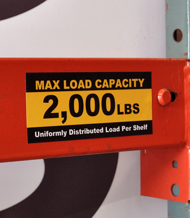 2.5x6 Load Capacity Label - T2 Design