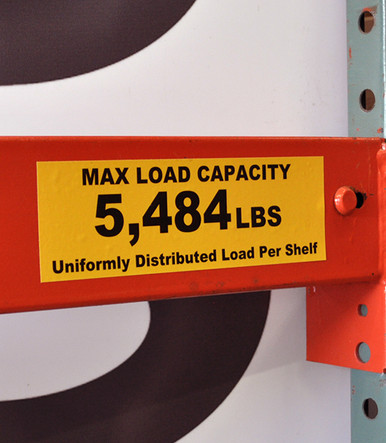 2.5x8 Load Capacity Label - T3 Design