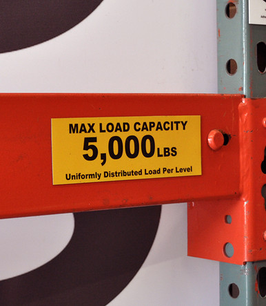 2x6 Magnetic Load Capacity Label - T3 Design