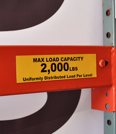 2x8 Magnetic Load Capacity Label - T3 Design