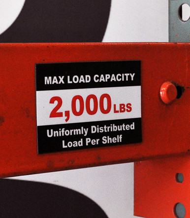 2.5x4 Magnetic Load Capacity Label - T1 Design