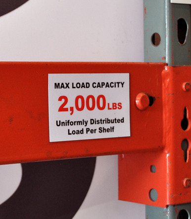 2.5x4 Magnetic Load Capacity Label - T4 Design
