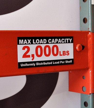 2.5x6 Magnetic Load Capacity Label - T1 Design