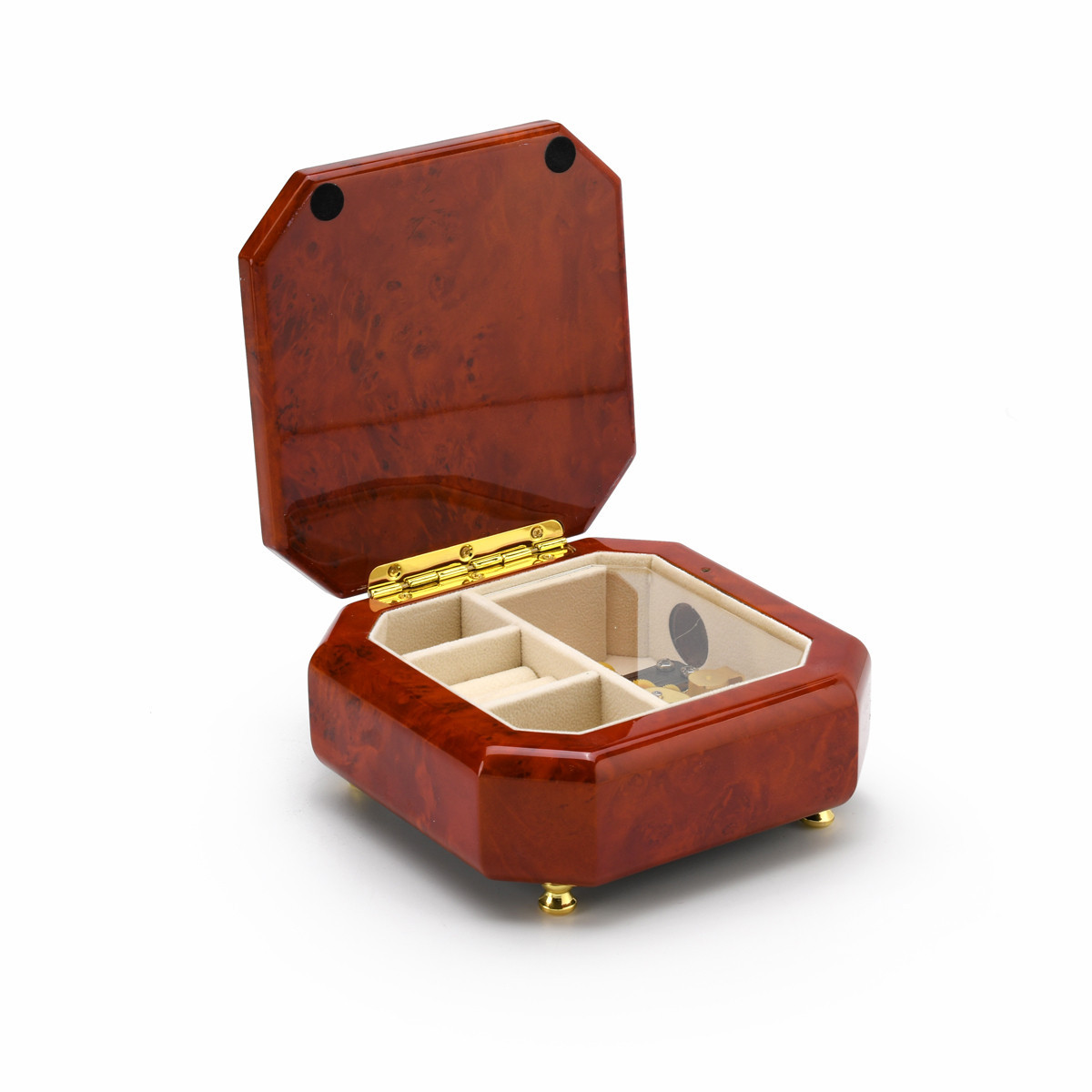 Compact Jewelry Box | Musical Ring Box | Music Box Attic