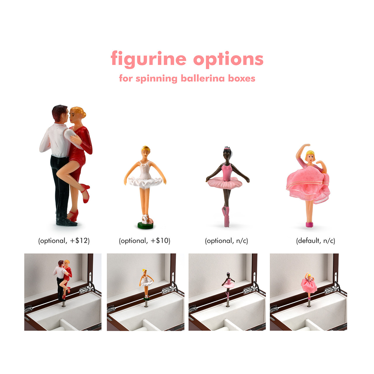 Music Box With Ballerina Inside | Custom | Music Box Attic