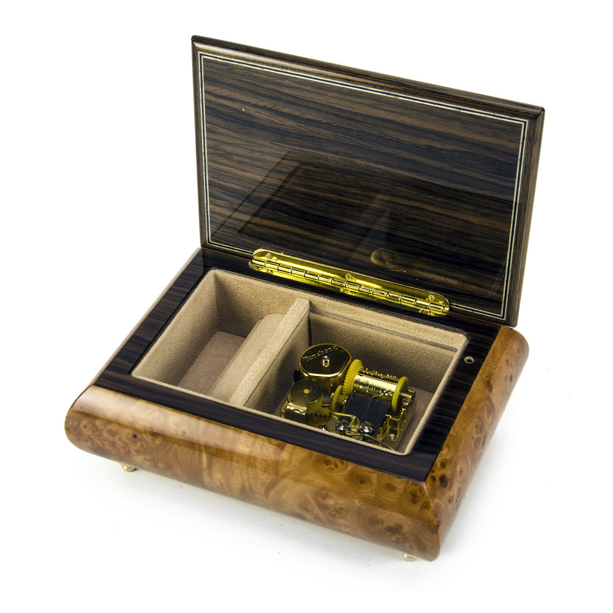 Gorgeous Lyre and Sheet Music with Ribbon Musical Jewelry Box ...