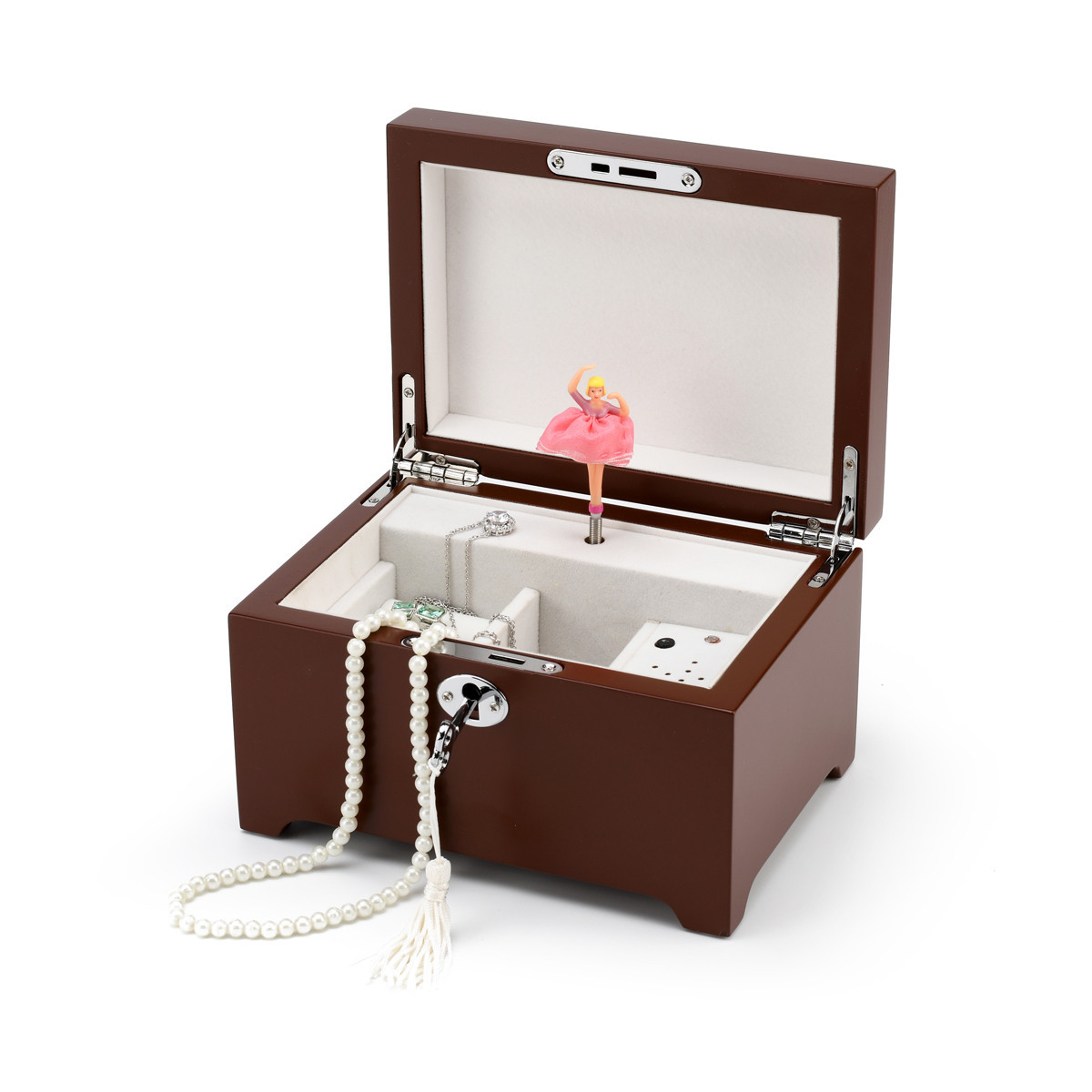 Ballerina Music Box With Lock & Key | Music Box Attic