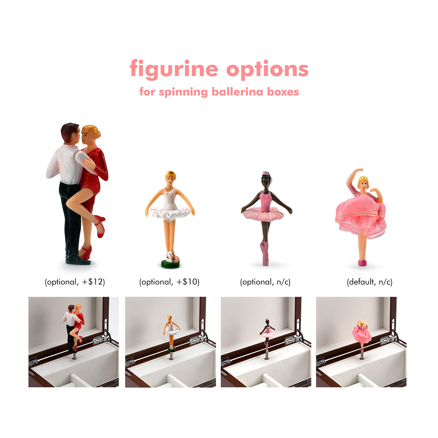 Music Box With Ballerina Inside | Custom | Music Box Attic