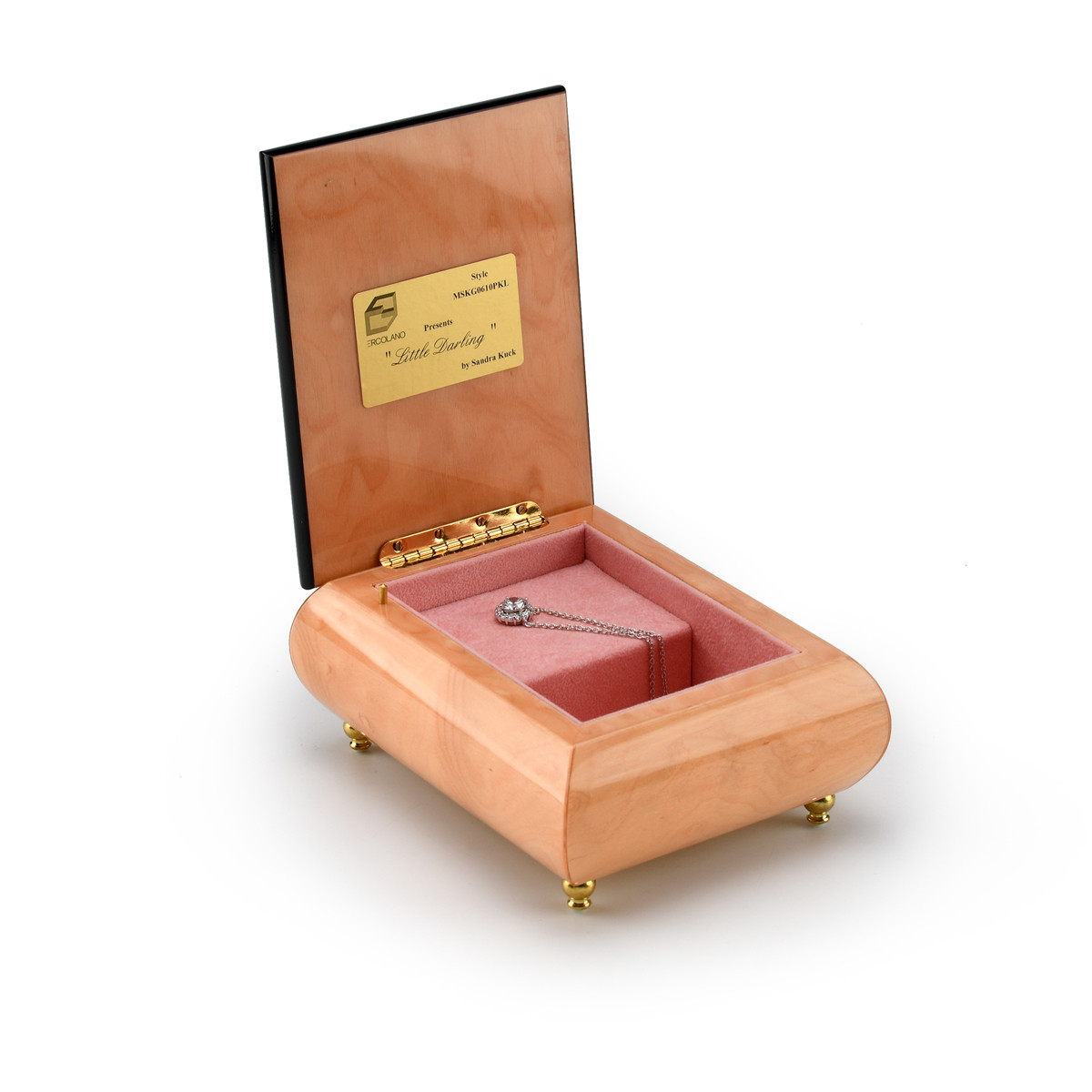 Handcrafted Ercolano Music Box Featuring "Little Darling" by Sandra ...