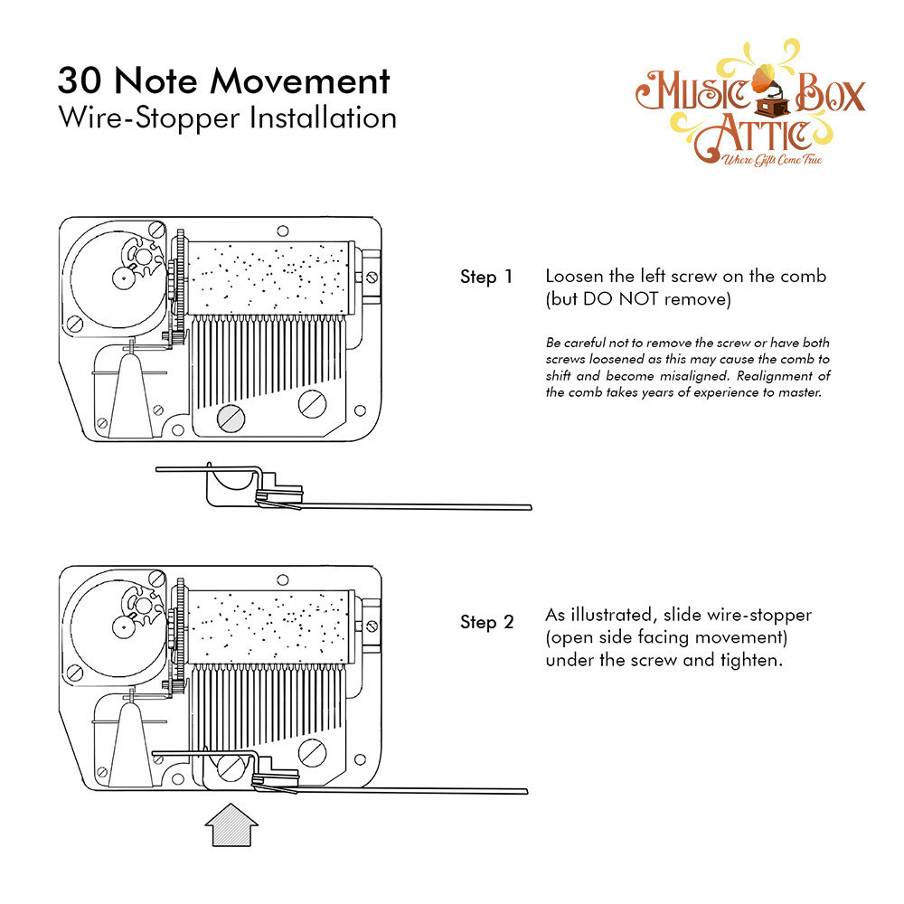 Music Box Movements & Modules | Music Box Attic