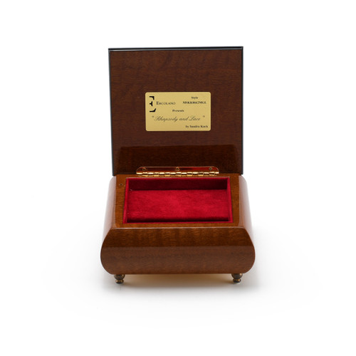 Handcrafted Ercolano Music Box with Painted Scene "Rhapsody and Lace ...