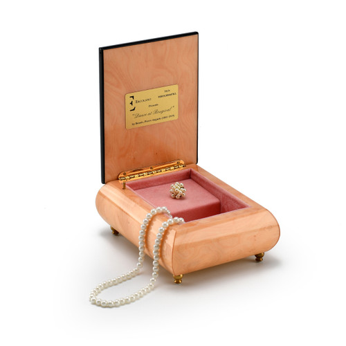 Handcrafted Ercolano Music Box Featuring "Dance of Bougival" by Renoir ...