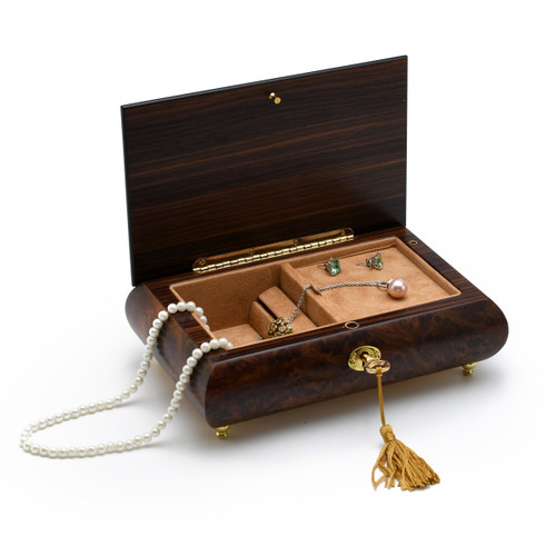 Classic Music Box Features 30 Note Nostalgic Design of A Floral Bouquet ...